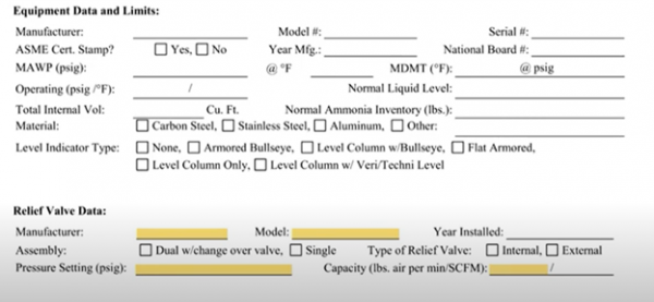 In the example below, the vessel is protected by a dual relief valve ...